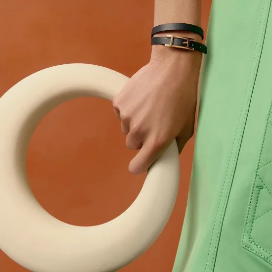 Hermes Behapi double tour bracelet hardware